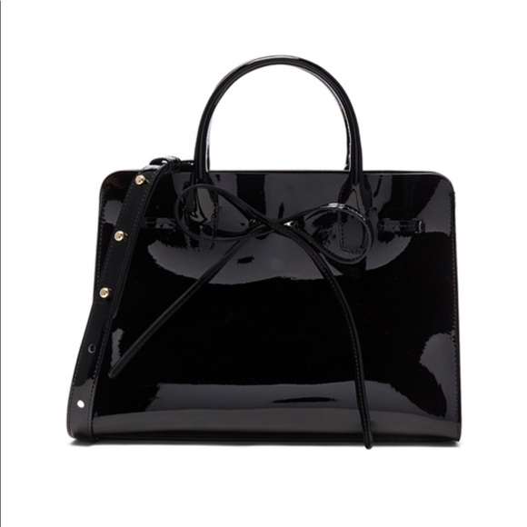 Mansur Gavriel | Bags | Mansur Gavriel Mini Sun Bag In Black Patent ...
